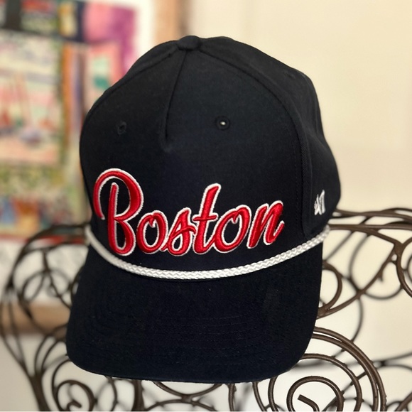 47 | Accessories | Boston Red Sox Baseball Cap Navy Blue 47 Brand ...